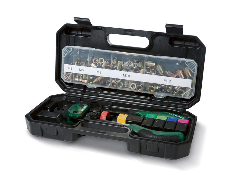 PARKSIDE® Pince à rivets, incl. 150 écrous, Idéale pour riveter des éc ...